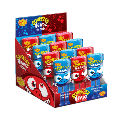 Candy Castle Crew Squeezee Headz 12x30g – Sweet Sweets UK
