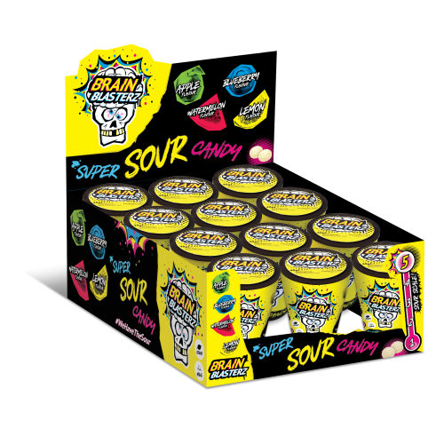 Brain Blasterz Sour Candy Container 12x48g – Sweet Sweets UK