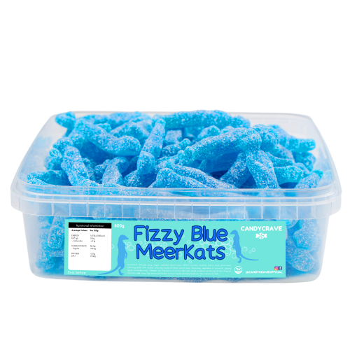 Candycrave Fizzy Blue Meerkats Tub 600g – Sweet Sweets UK