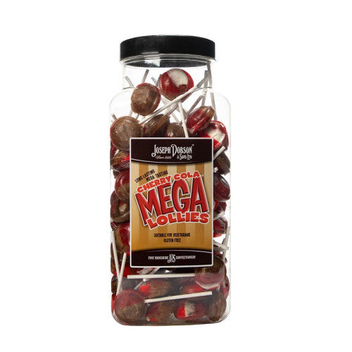 Joseph Dobson Cherry Cola Lolly 90 Count Jar – Sweet Sweets UK
