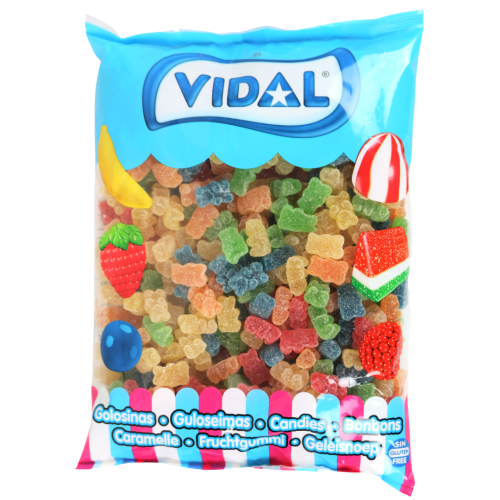 Vidal Mini Fizzy Bears 1kg – Sweet Sweets UK