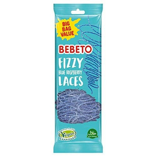 Bebeto Fizzy Blue Raspberry Laces 12 Count £1 PMP – Sweet Sweets UK